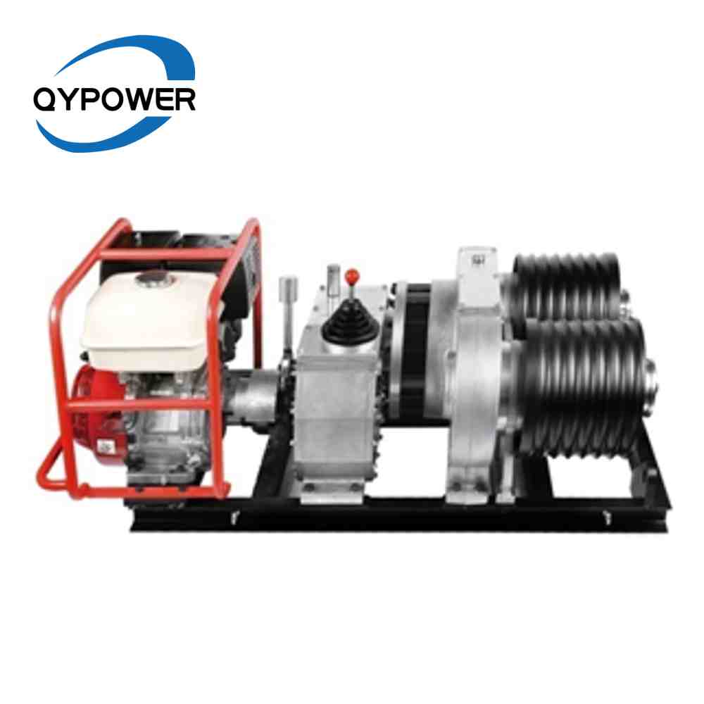 5T direct shaft transmission double capstan winch(petrol or diesel ...