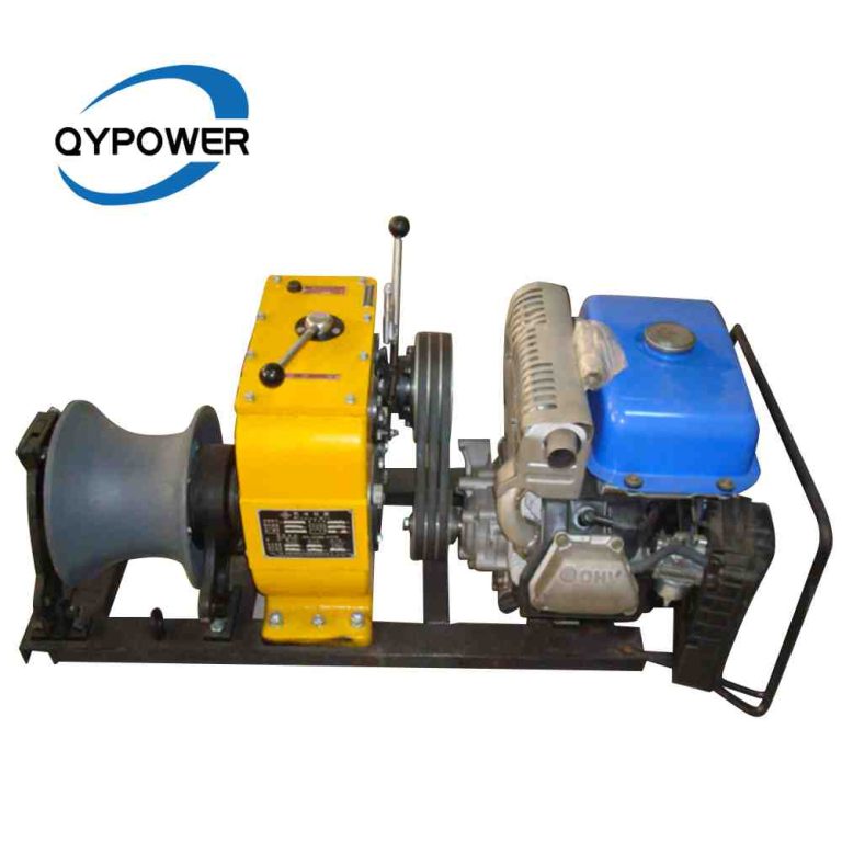 5T cable pulling winch machine (petrol or diesel) - QYPOWER